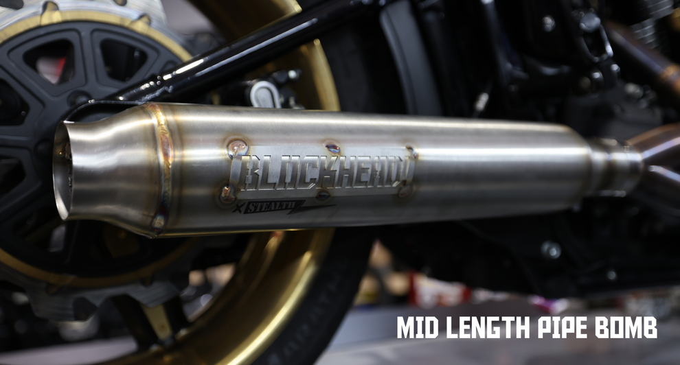 Muffler Only- All Harley-Davidson Models – Blockhead Moto