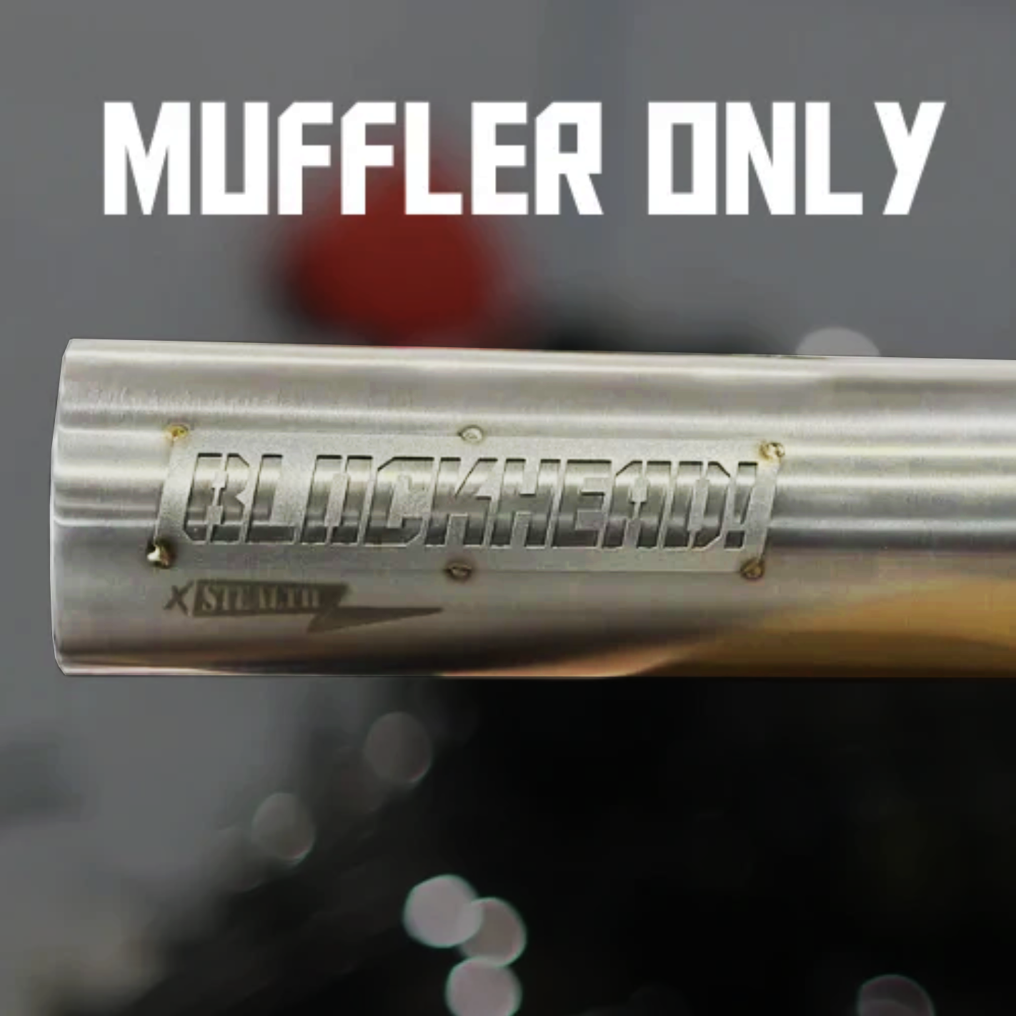 Muffler Only- All Harley-Davidson Models – Blockhead Moto