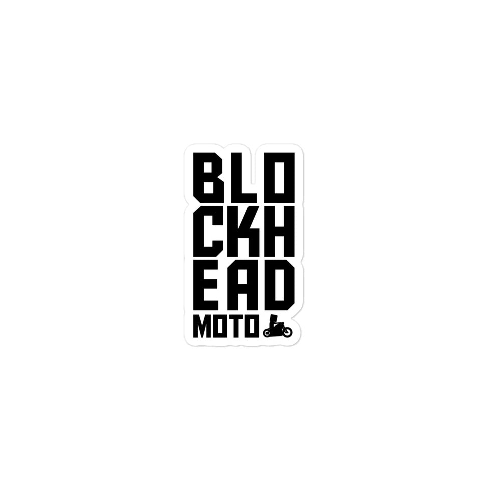 Big Block Sticker – Blockhead Moto